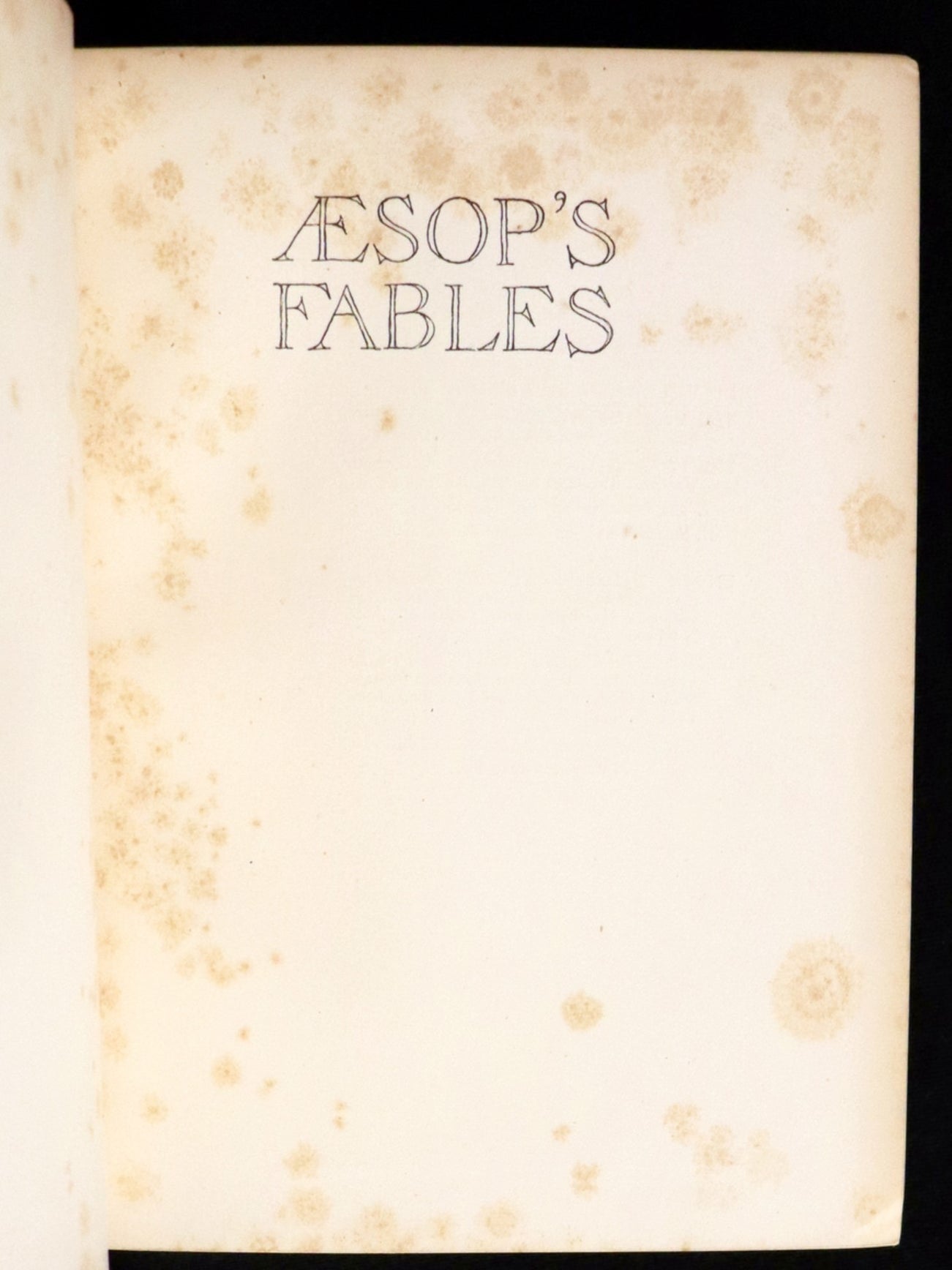 1912 Rare First Edition - AESOP'S FABLES Illustrated by Arthur RACKHAM ...
