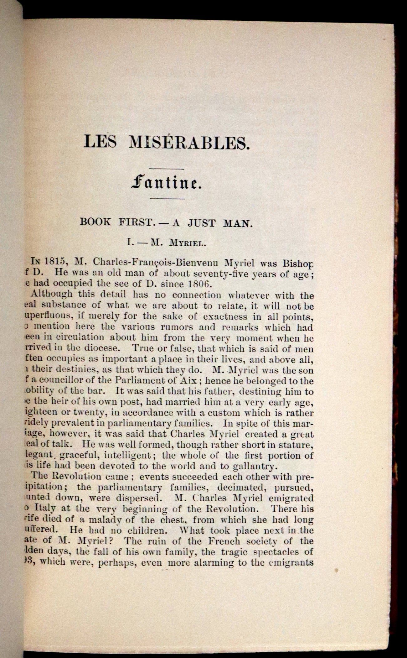 1887 Rare Victorian Book set - LES MISERABLES by Victor Hugo ...