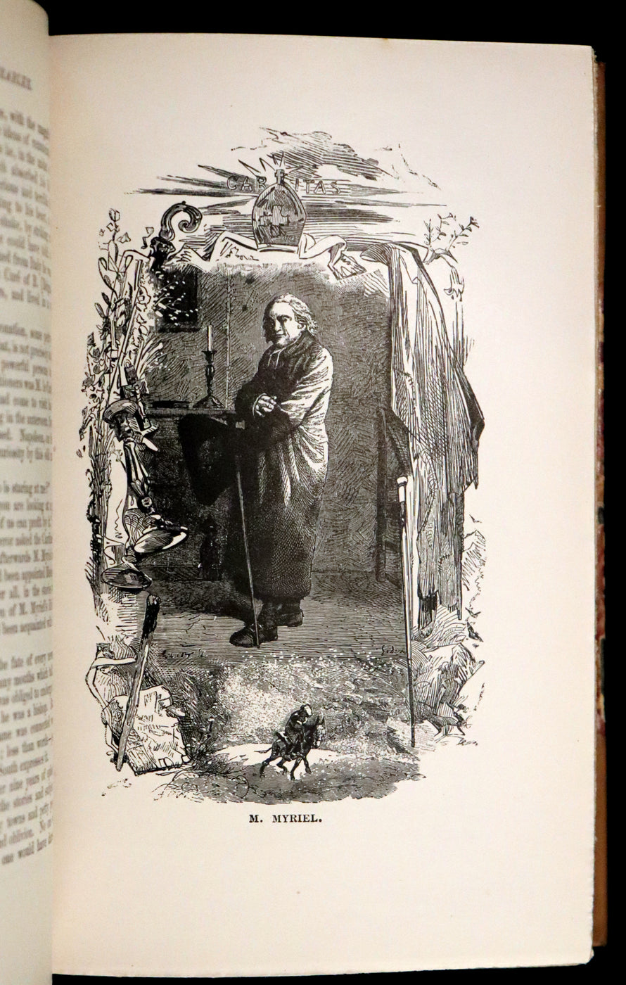 1887 Rare Victorian Book set - LES MISERABLES by Victor Hugo ...