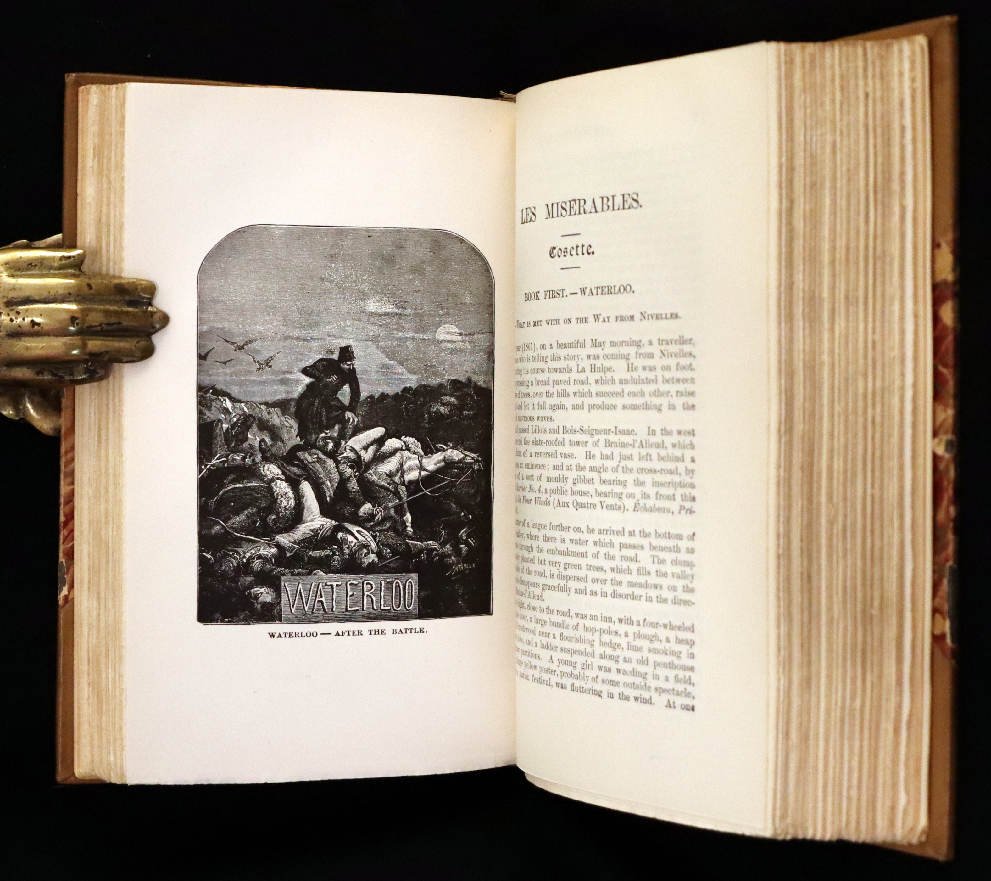 1887 Rare Victorian Book set - LES MISERABLES by Victor Hugo ...
