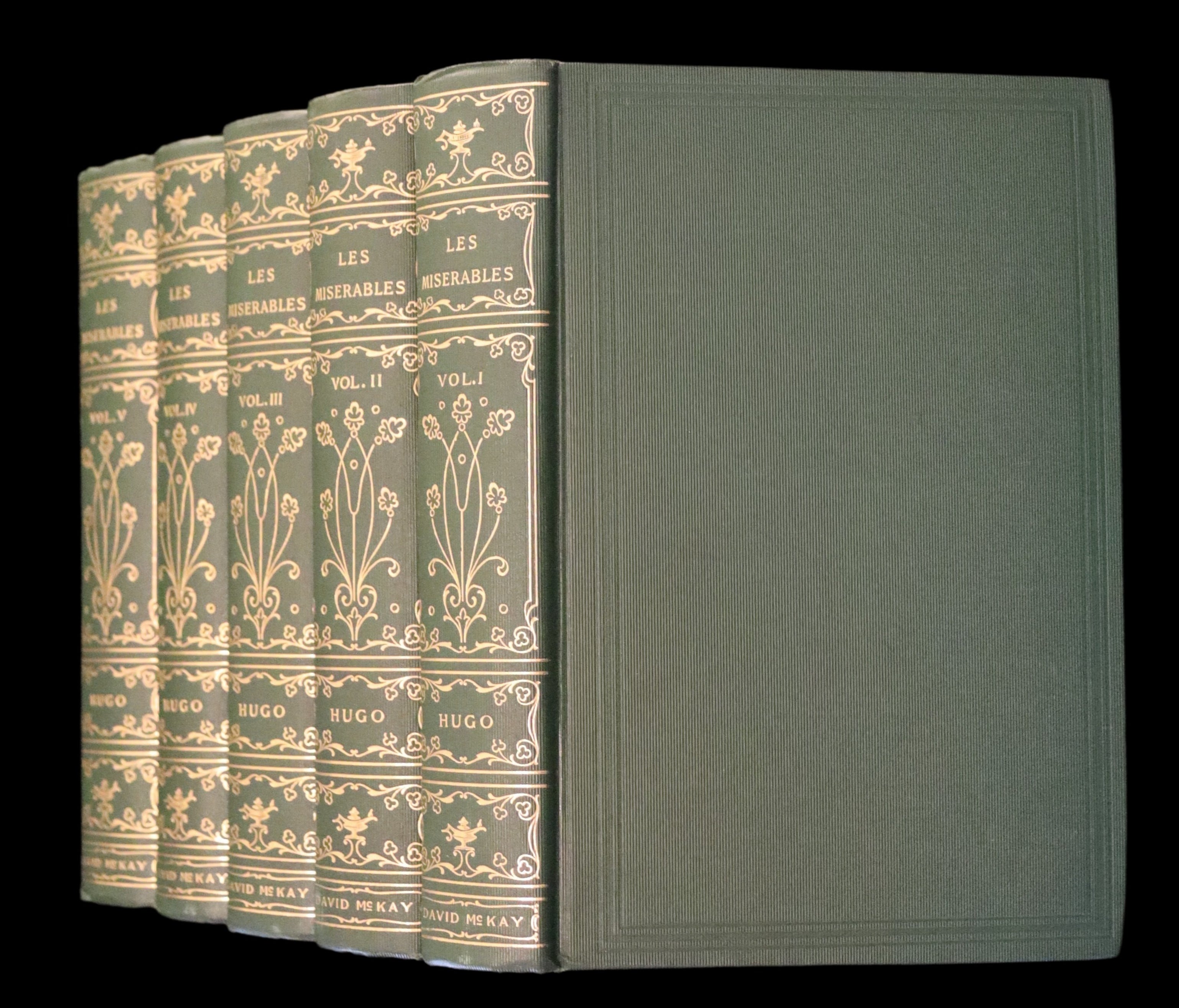 1890 Rare Victorian Book set - LES MISERABLES by Victor Hugo Illustrat ...