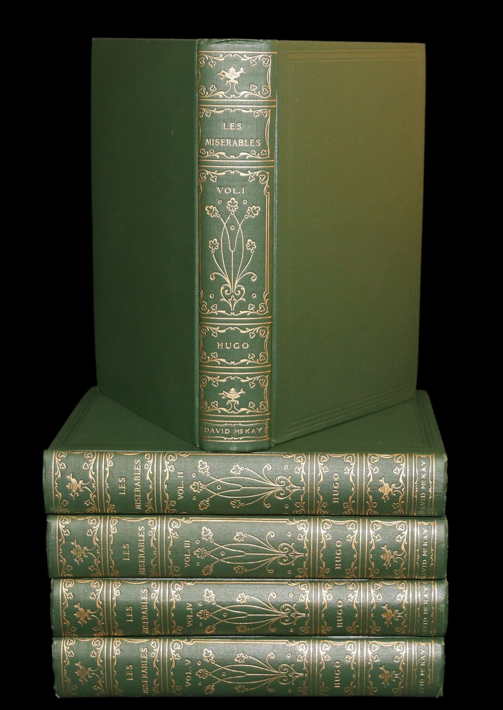 1890 Rare Victorian Book set - LES MISERABLES by Victor Hugo Illustrat ...