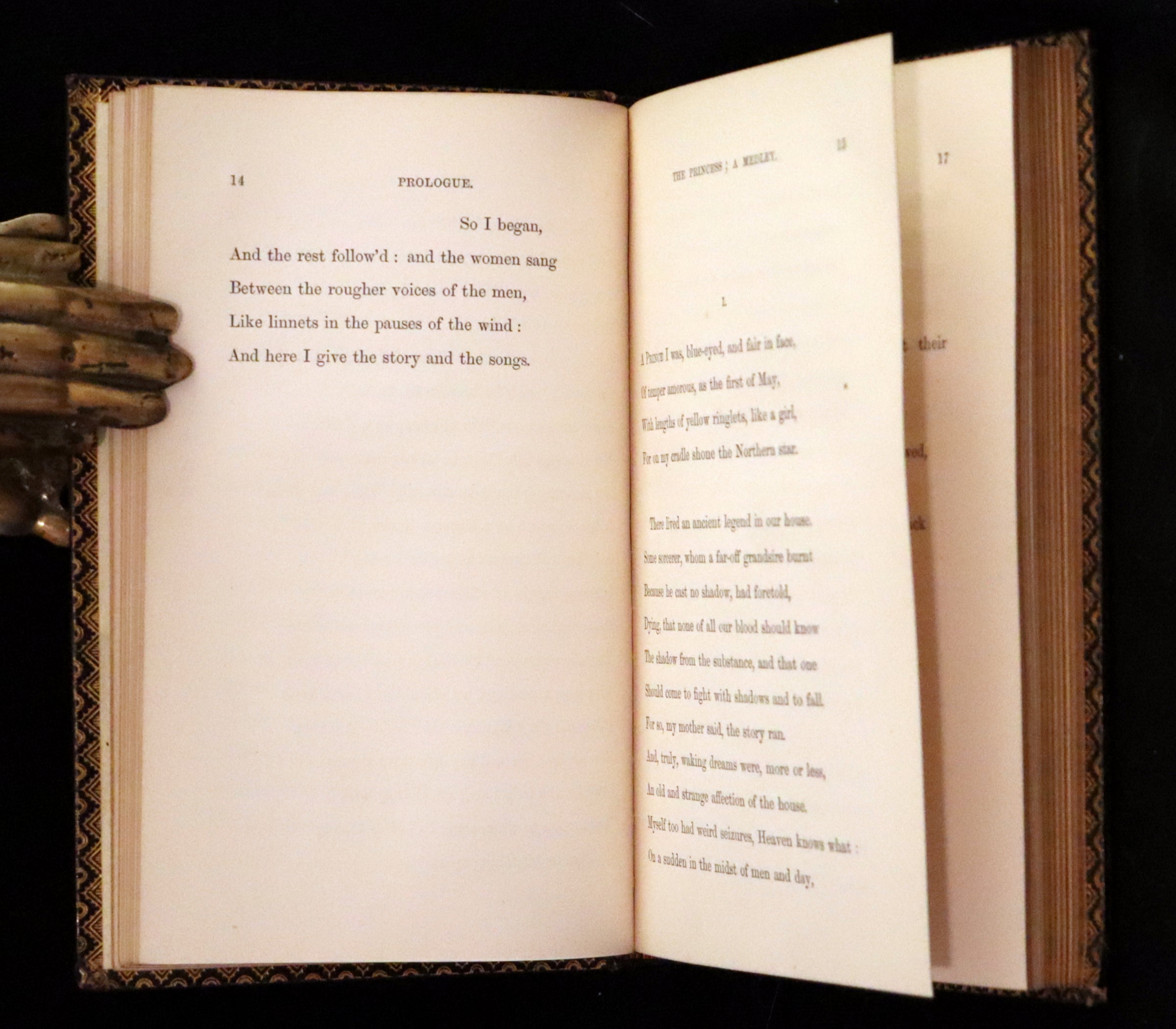 1864 Rare book in a nice morocco leather binding - The PRINCESS by Alf ...