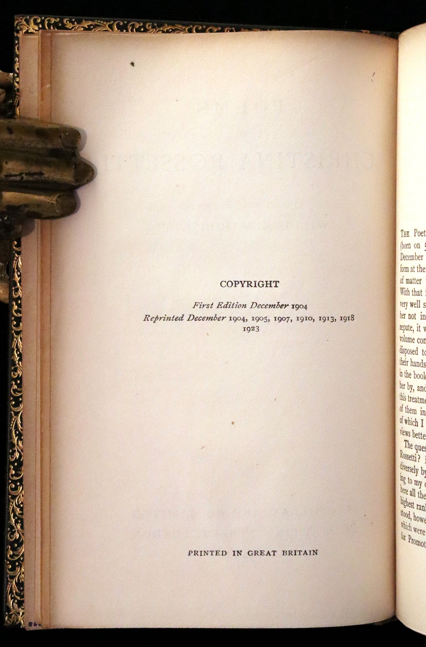 1923 Beautiful Riviere & Son Binding - Christina Rossetti's POEMS, Inc ...