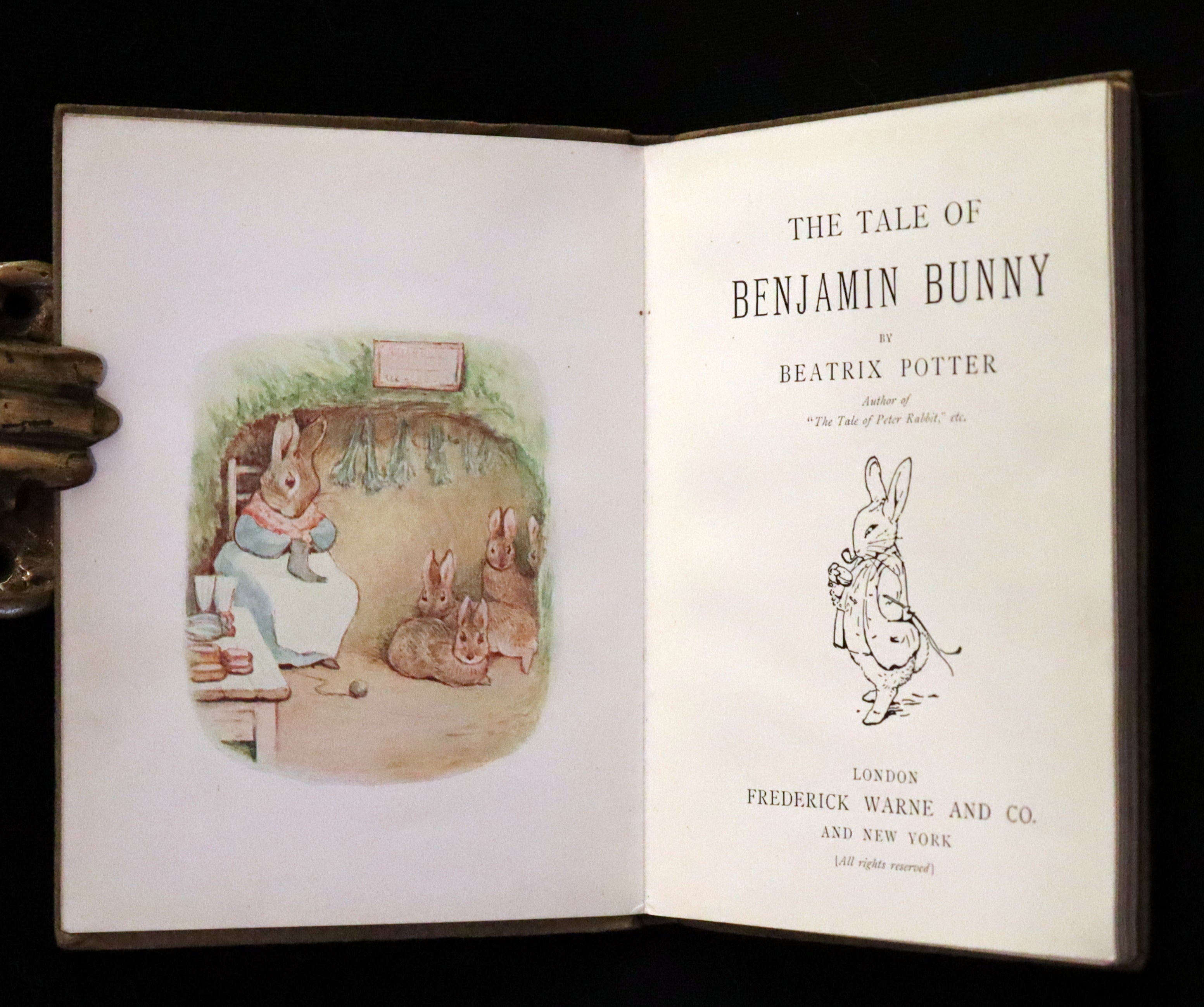 1910 Rare Early Edition - Beatrix Potter - The Tale of Benjamin Bunny ...