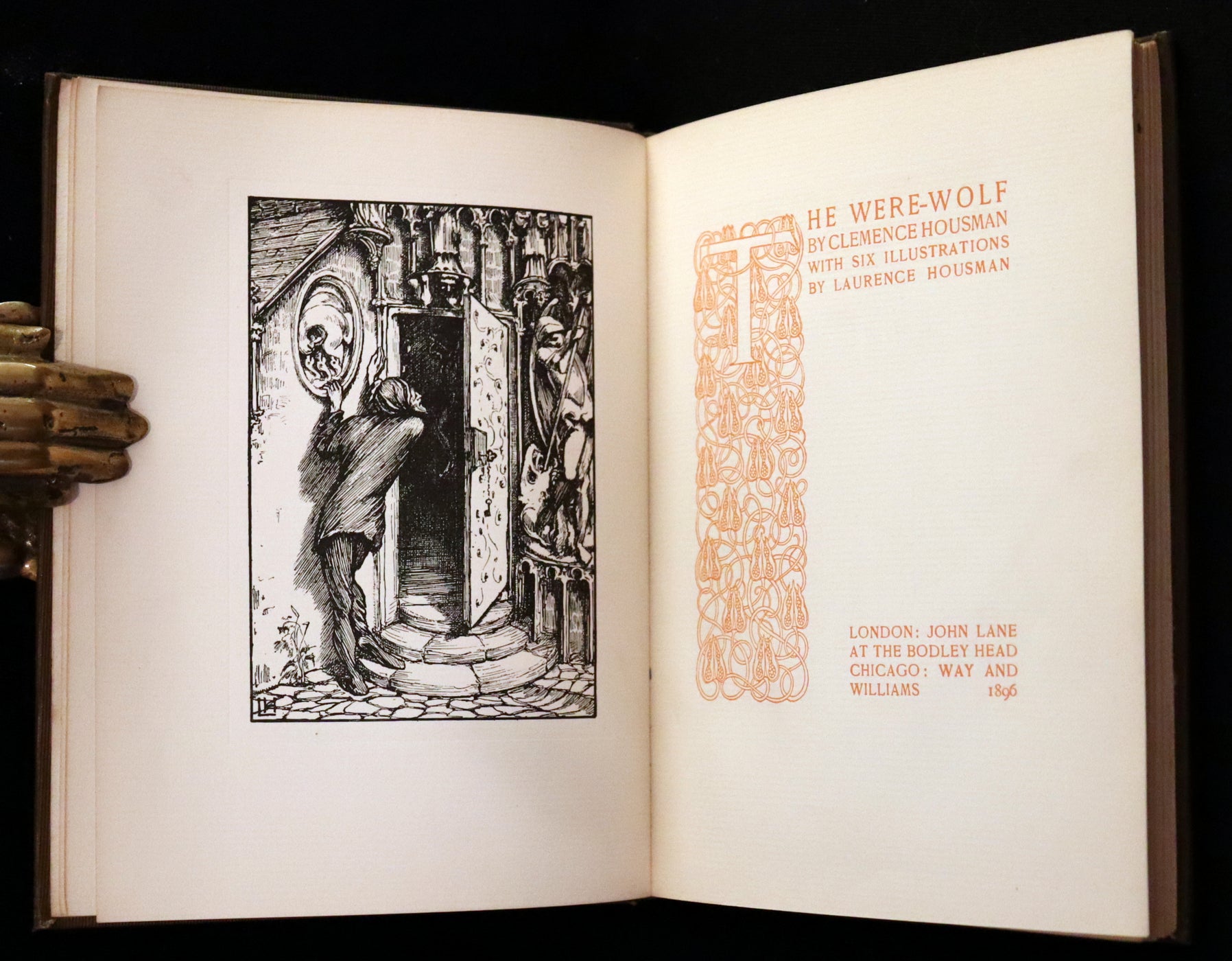1896 Rare First Edition Book on Werewolves - THE WERE-WOLF by Clemence ...