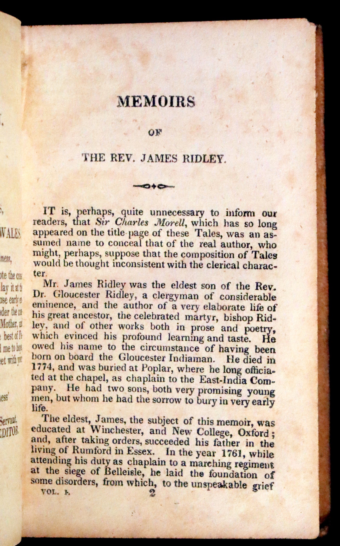 1825 Scarce Book Set - The Tales of the Genii, Translated from the ...