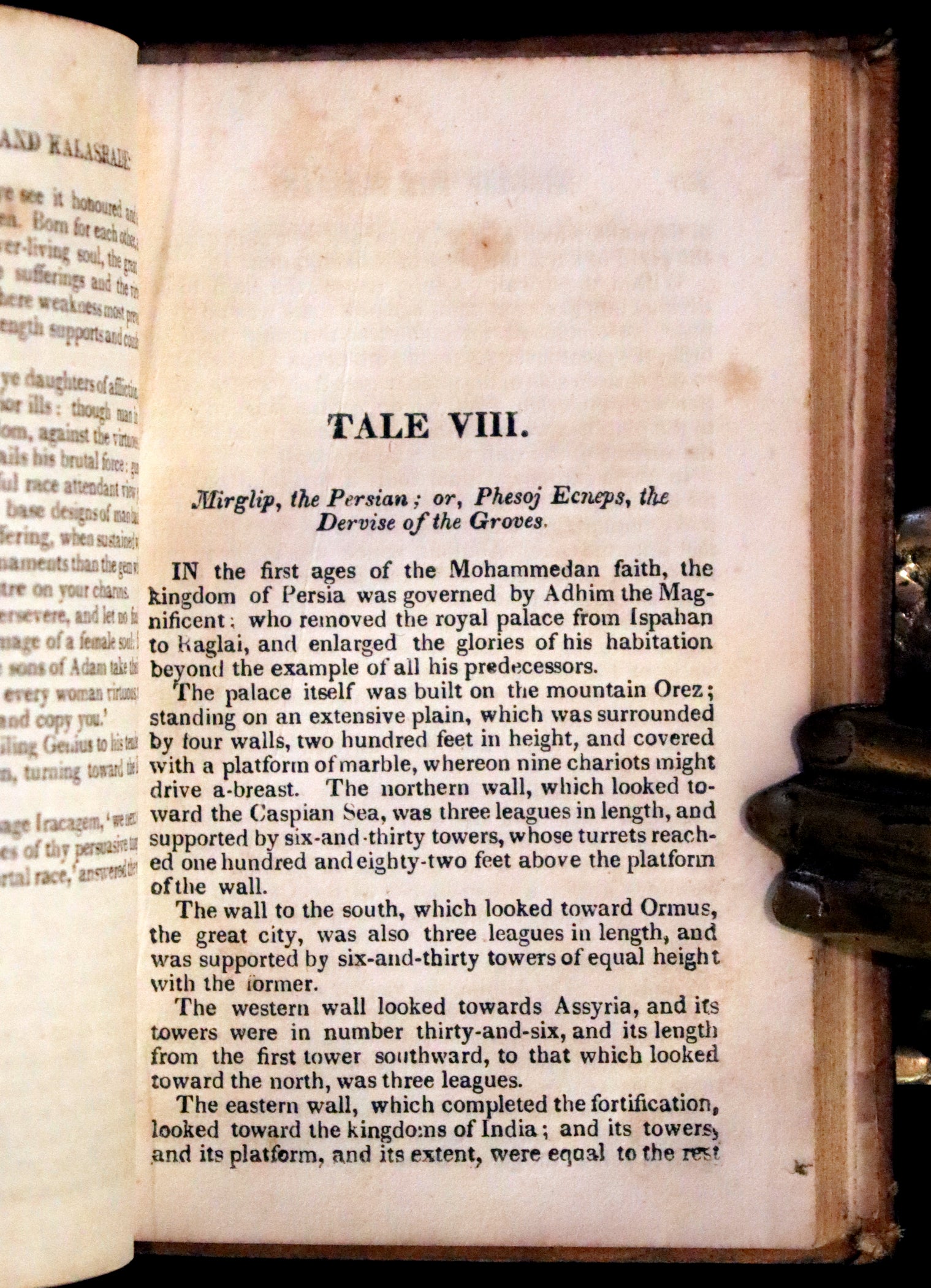 1825 Scarce Book Set - The Tales of the Genii, Translated from the ...