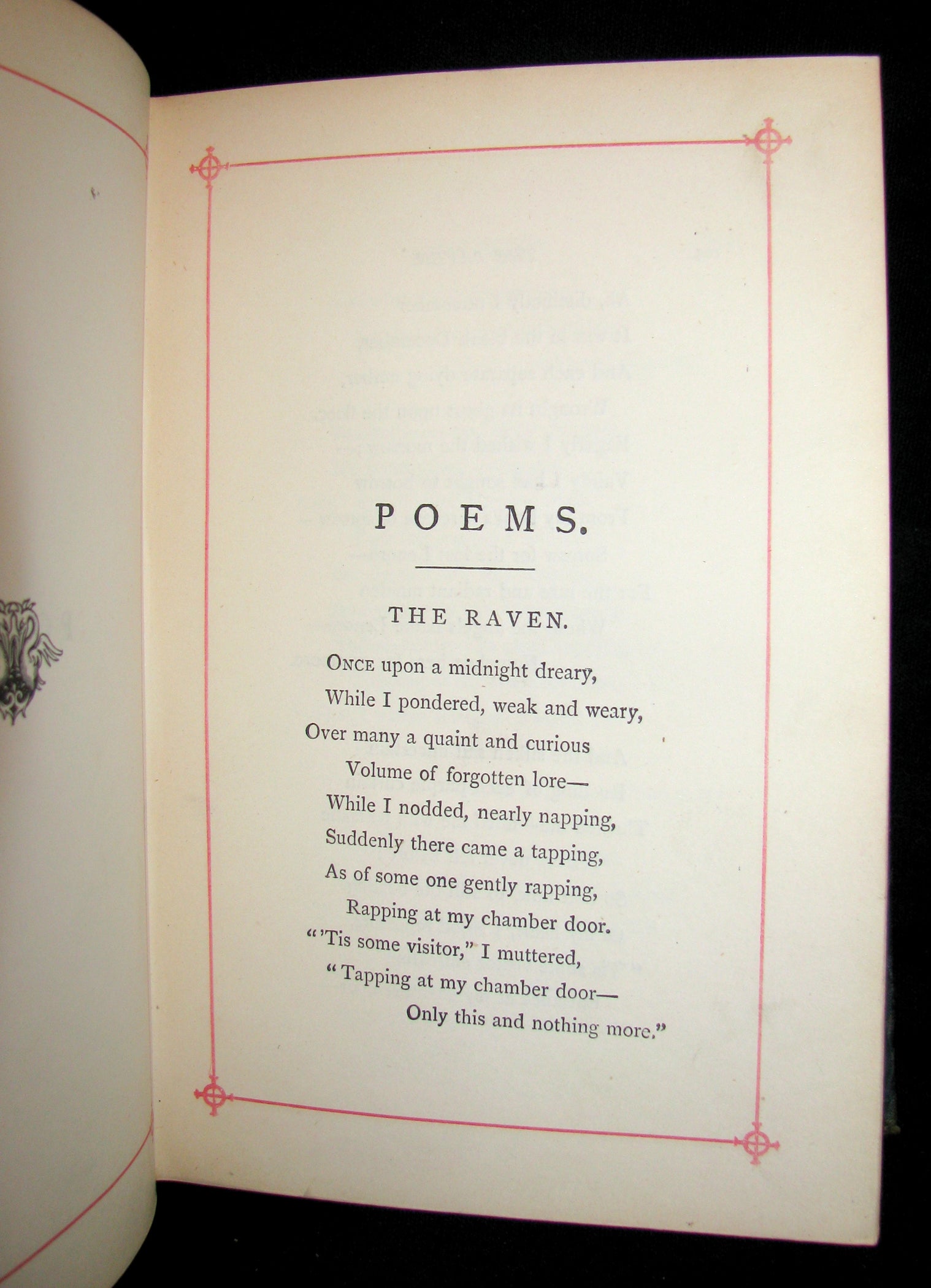 1875 Rare Book - Poems by Edgar Allan POE (The Raven, Lenore, Ulalume ...