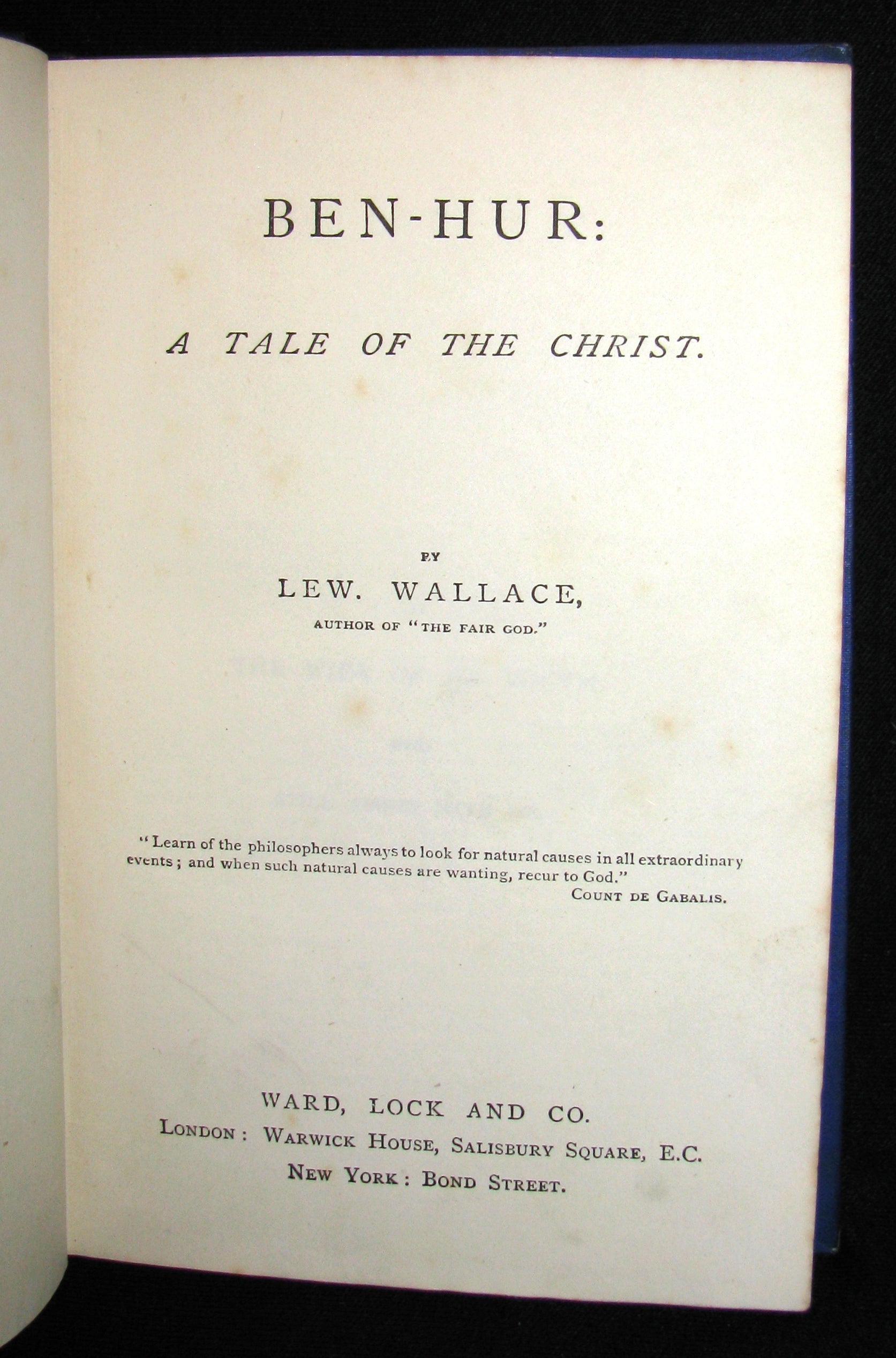 1885 Rare Victorian Book - Ben-Hur : A Tale of the Christ by Lew ...