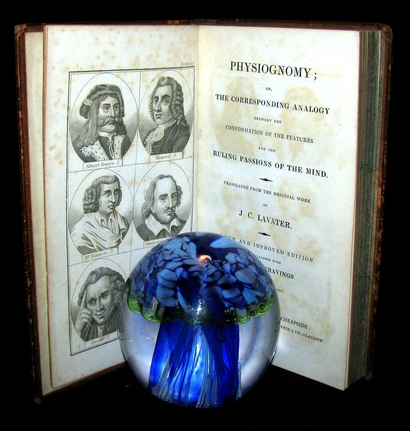 1827 Rare Book ~ Physiognomy by Lavater — MFLIBRA - Antique Books
