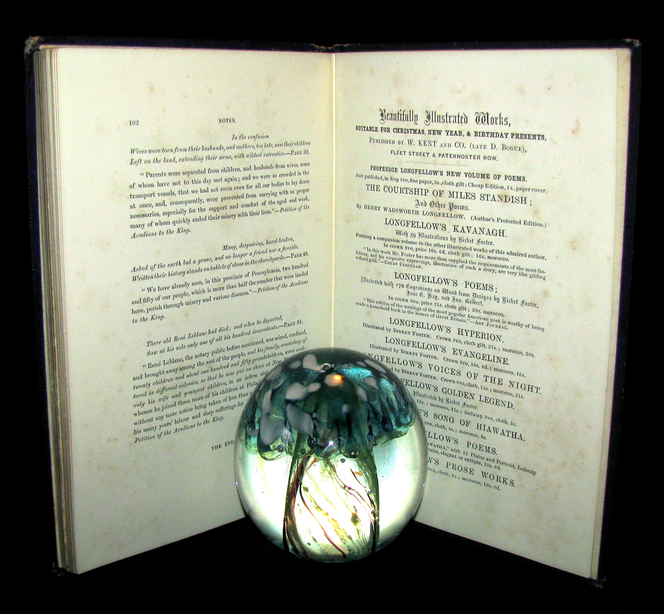 1860 Rare Victorian Book - Evangeline A tale of Acadie by Henry ...