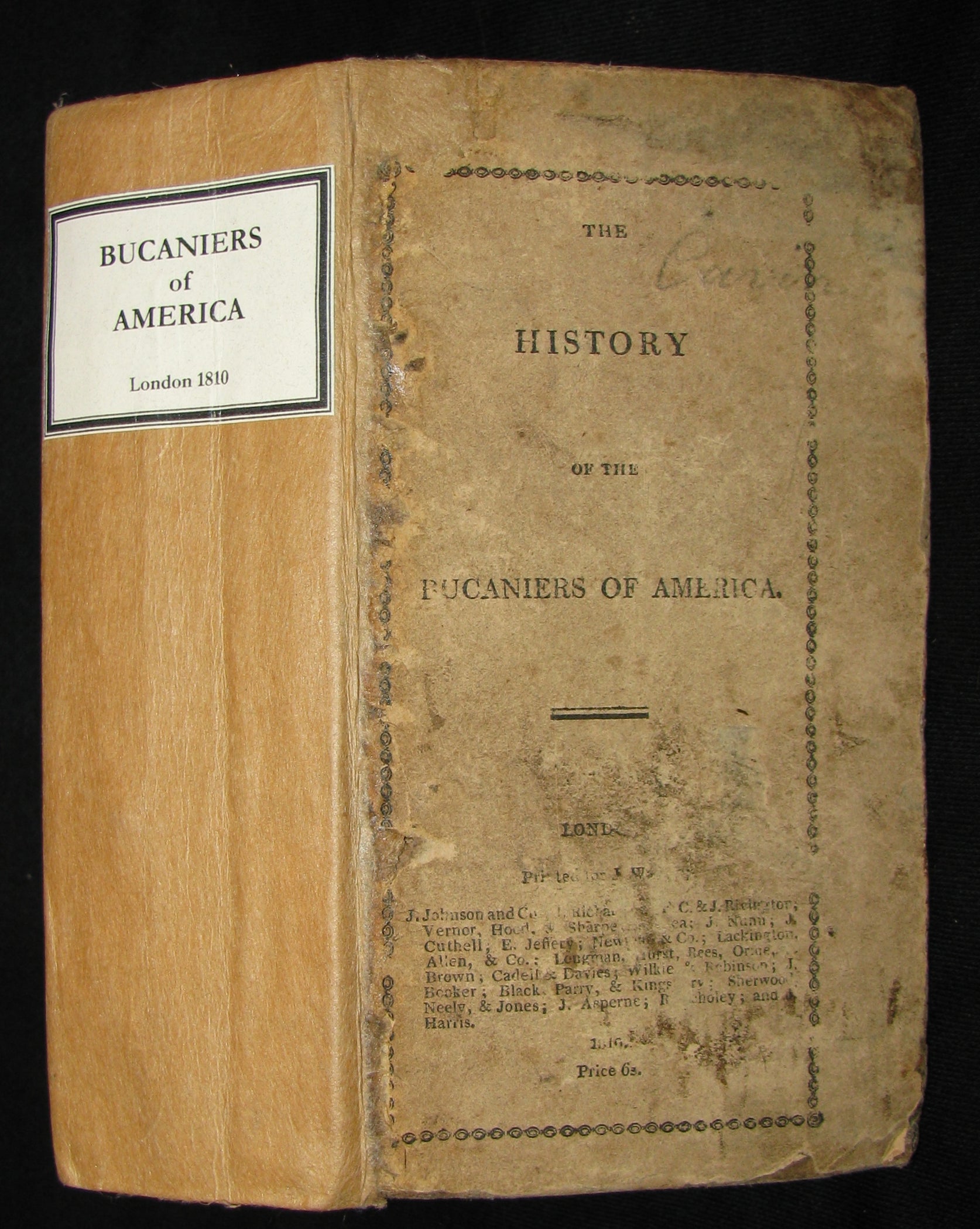 1810 Rare Book - Exquemelin - THE HISTORY OF THE BUCANIERS (BUCCANIERS ...